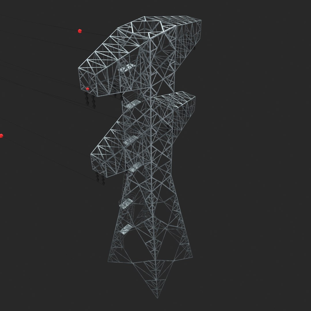 3d electric pylon model