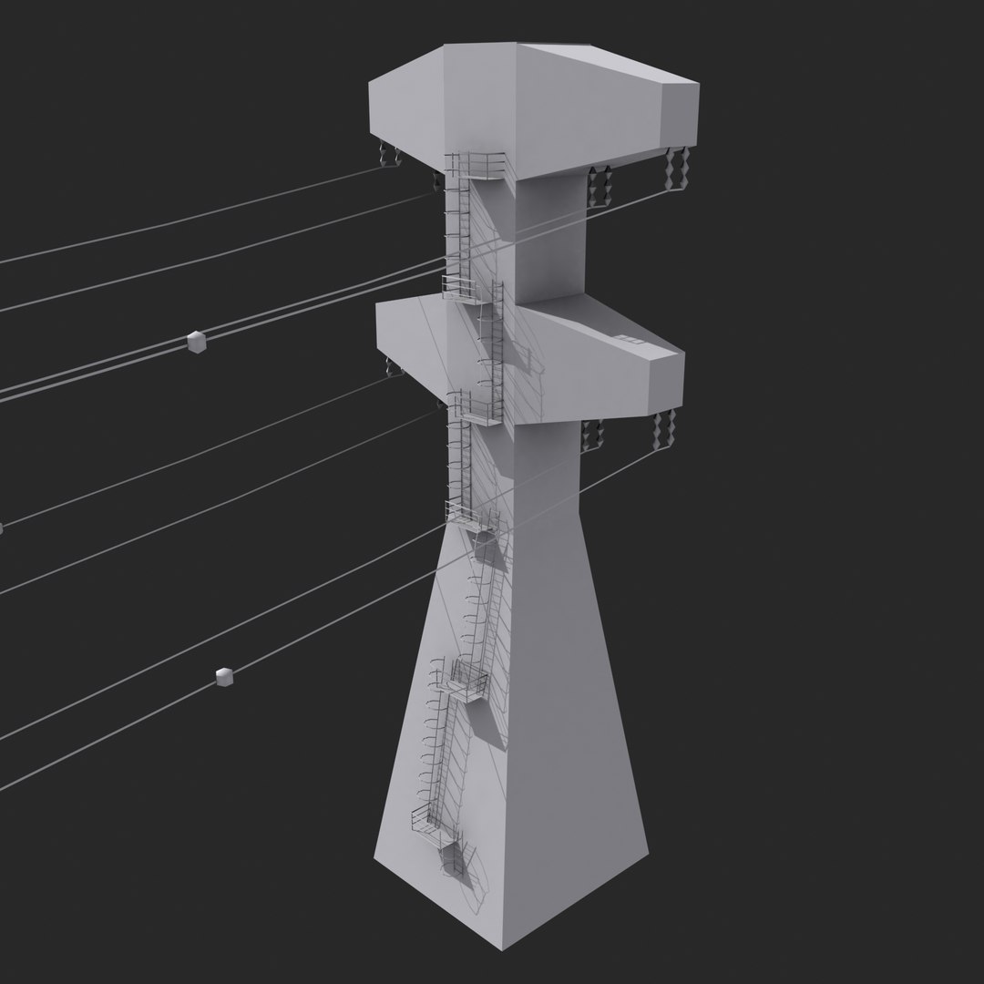 3d electric pylon model