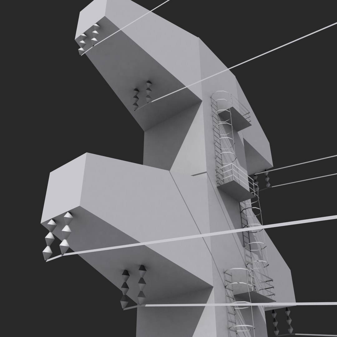 3d electric pylon model