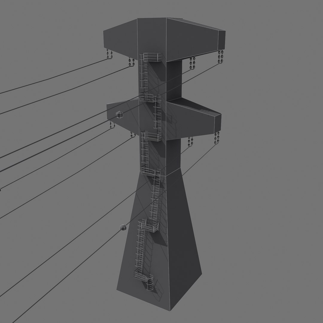 3d electric pylon model