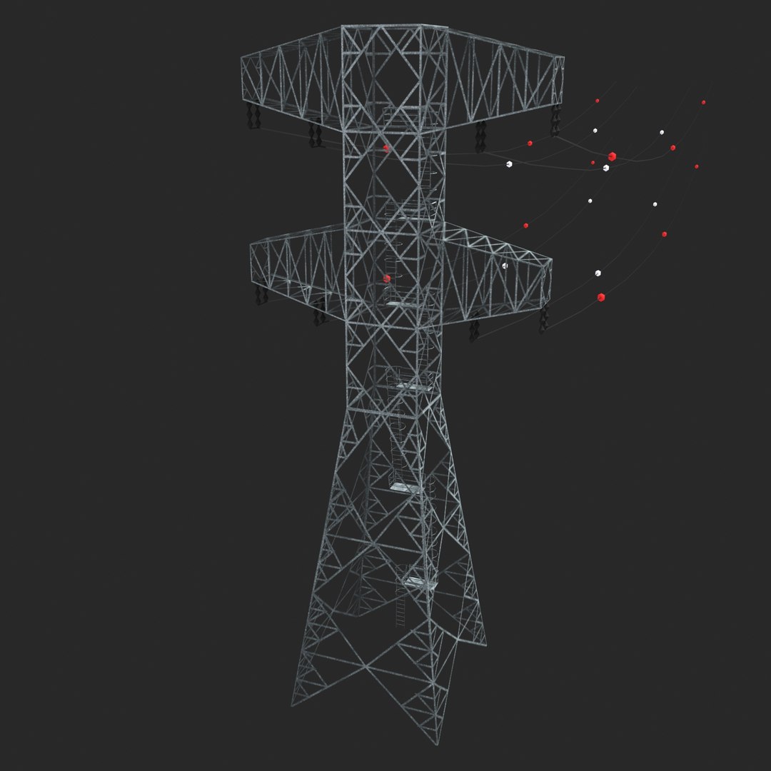 3d electric pylon model