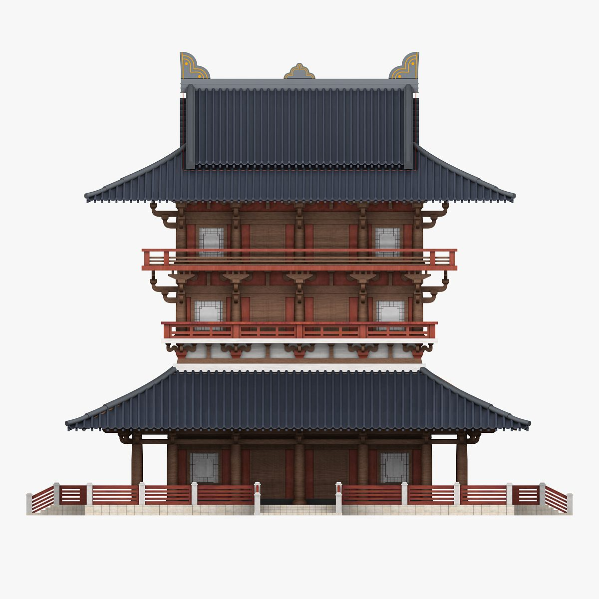 chinese palace obj