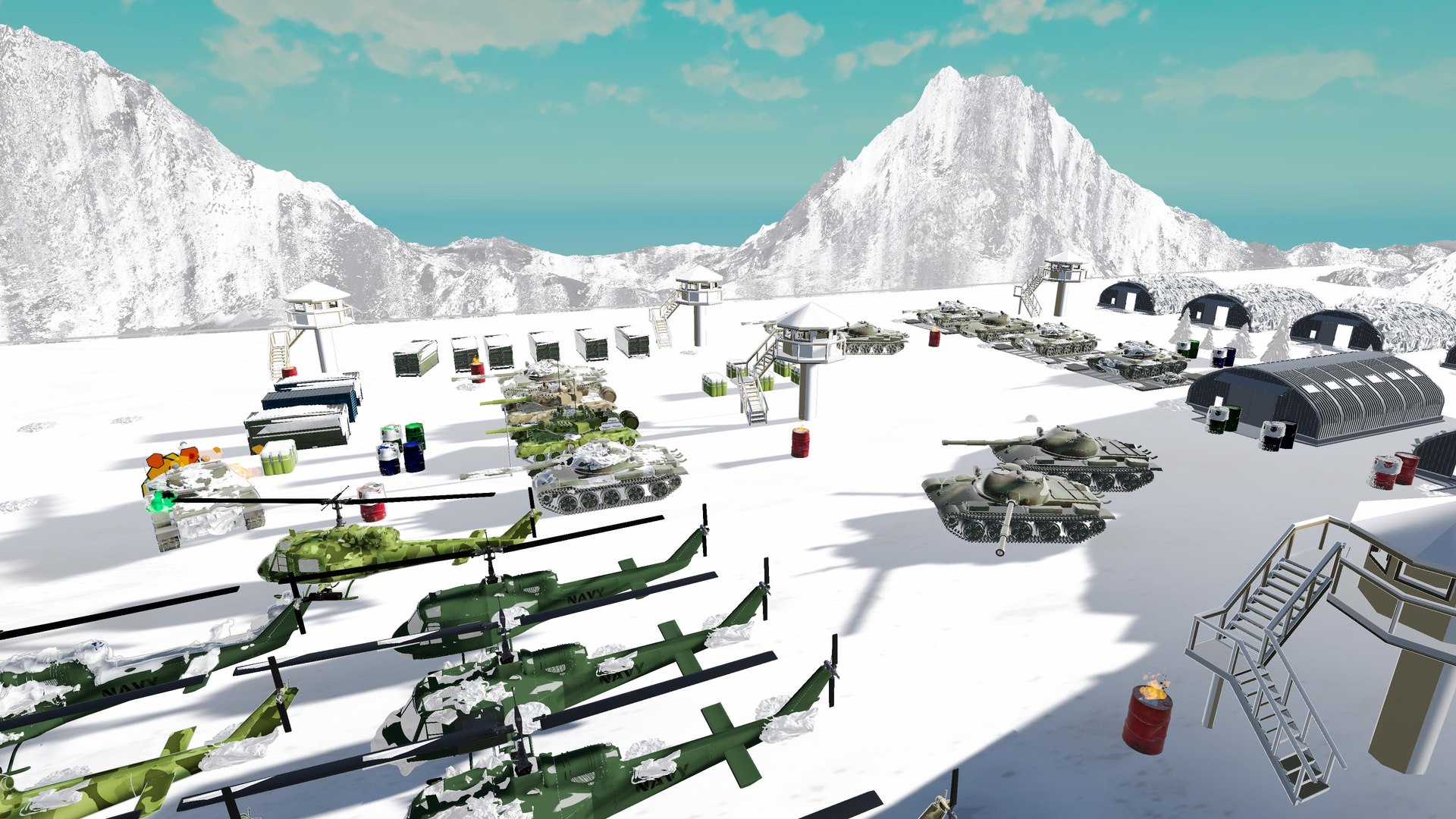 Winter Military Base Pack Full Unity Asset 3D - TurboSquid 2414138
