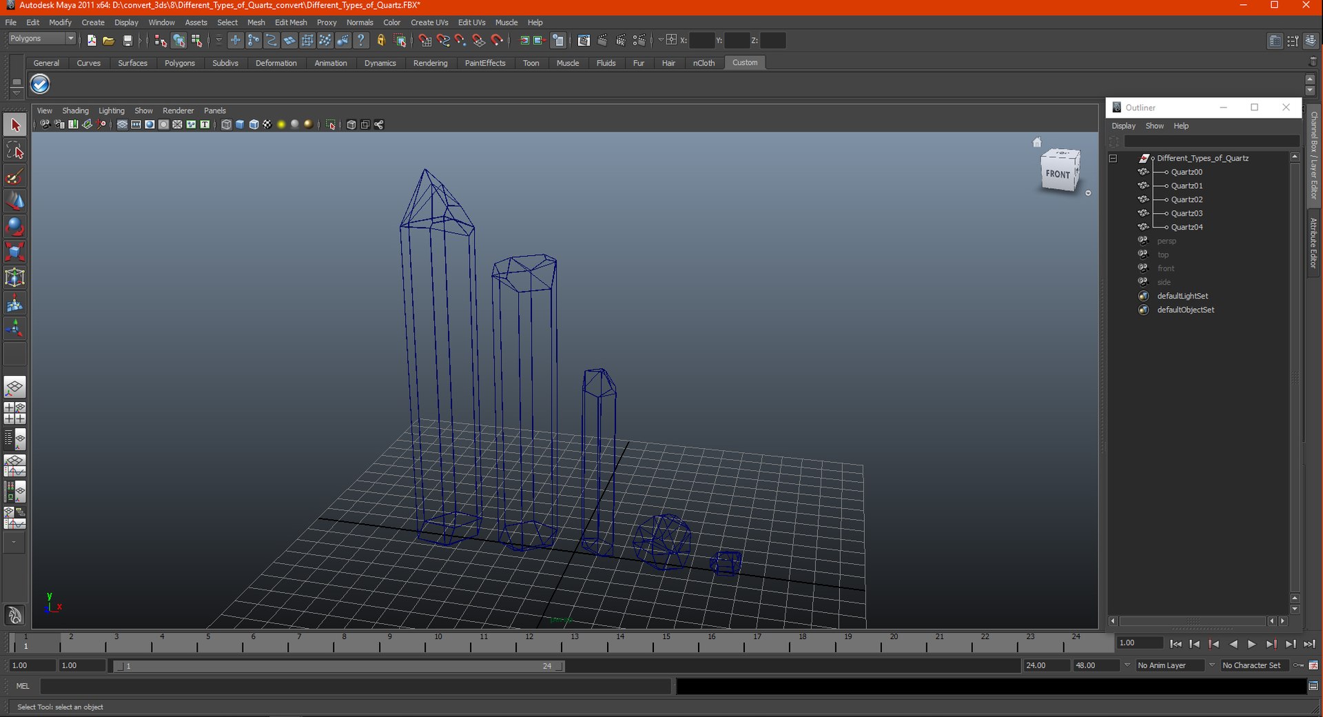 3D Different Types Quartz - TurboSquid 1454731