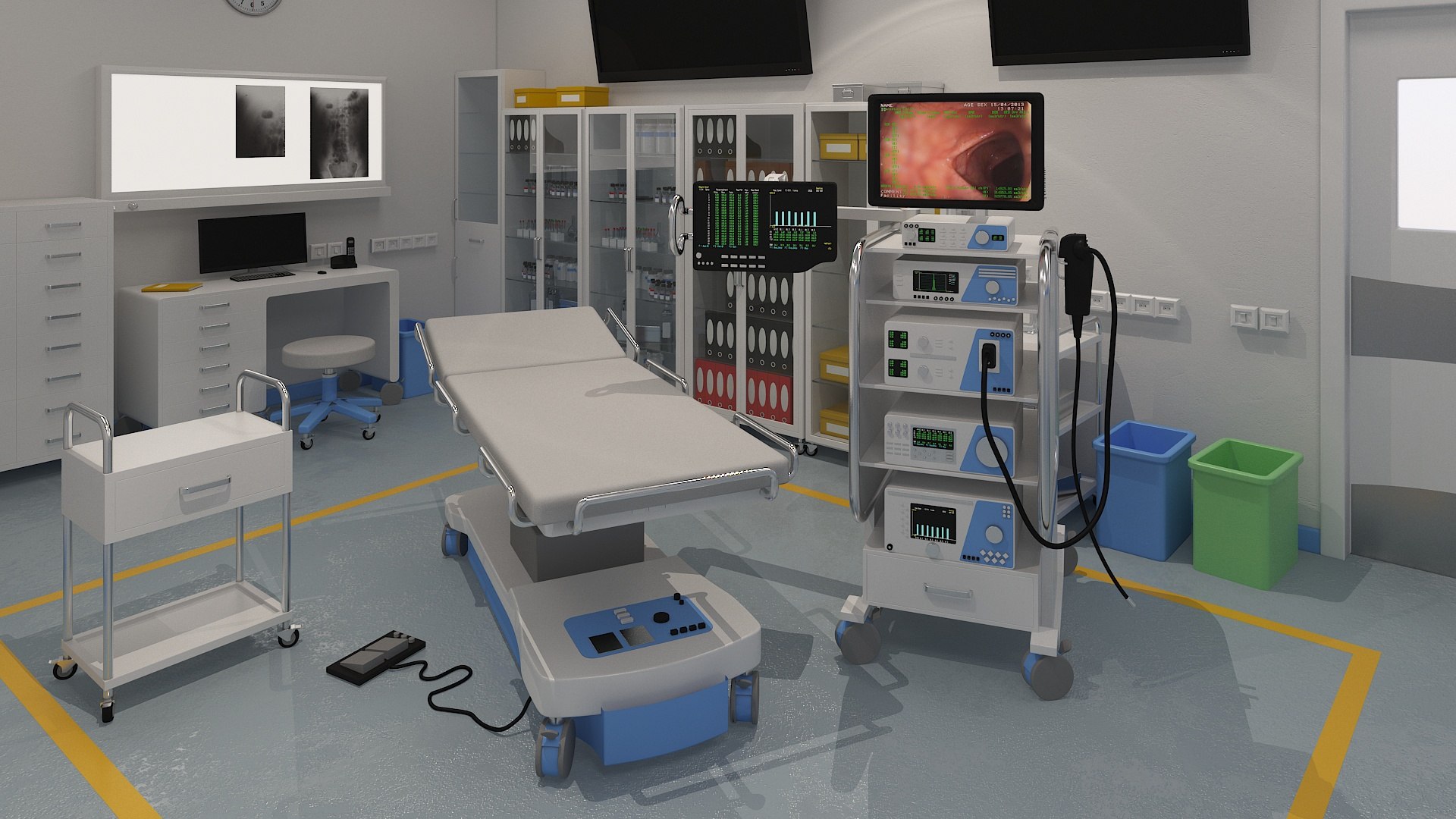 Endoscopy Room 3D - TurboSquid 2235458