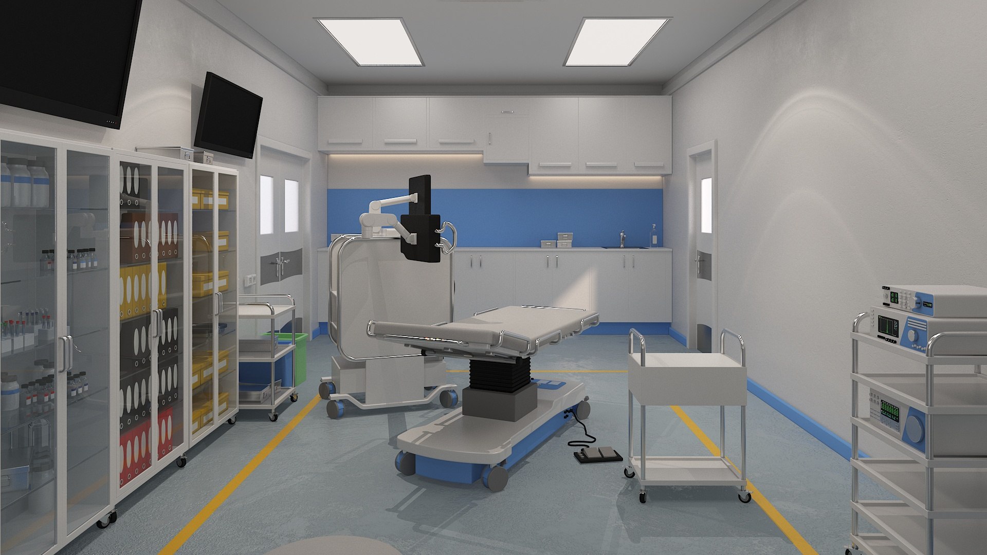 Endoscopy Room 3D - TurboSquid 2235458