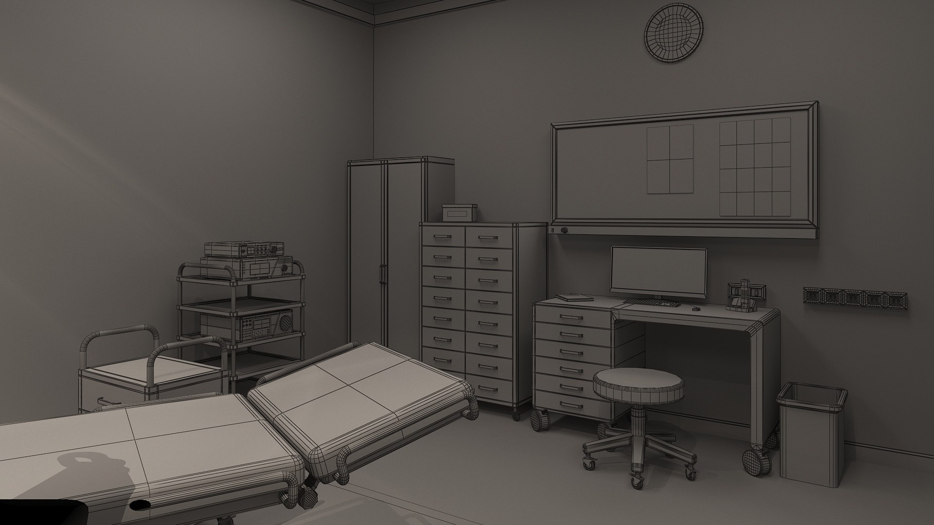 Endoscopy Room 3D - TurboSquid 2235458