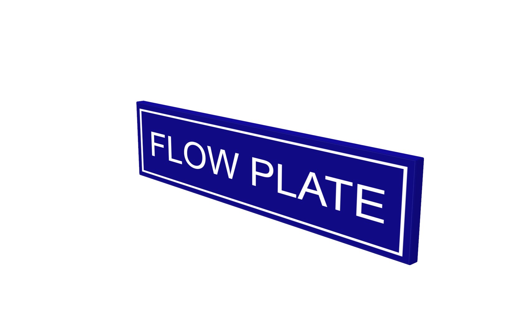 3D Flow Plate Sticker - TurboSquid 2172877