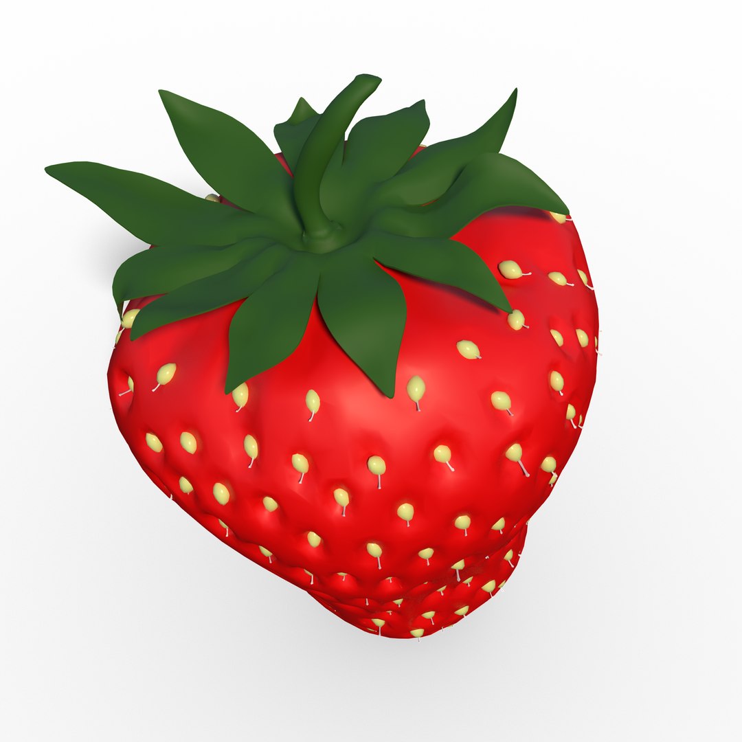 3D Strawberry Single Model - TurboSquid 2065181