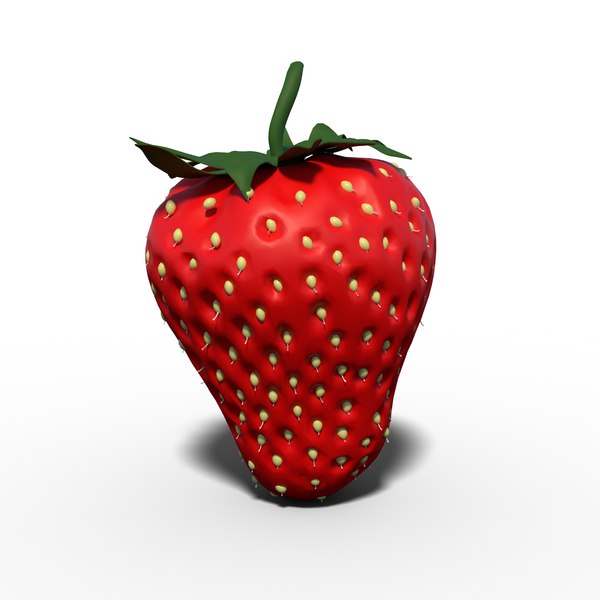 3D Strawberry Single model - TurboSquid 2065181
