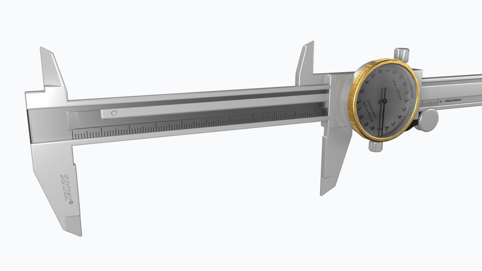 3D Metallic Dial Caliper - TurboSquid 1491778