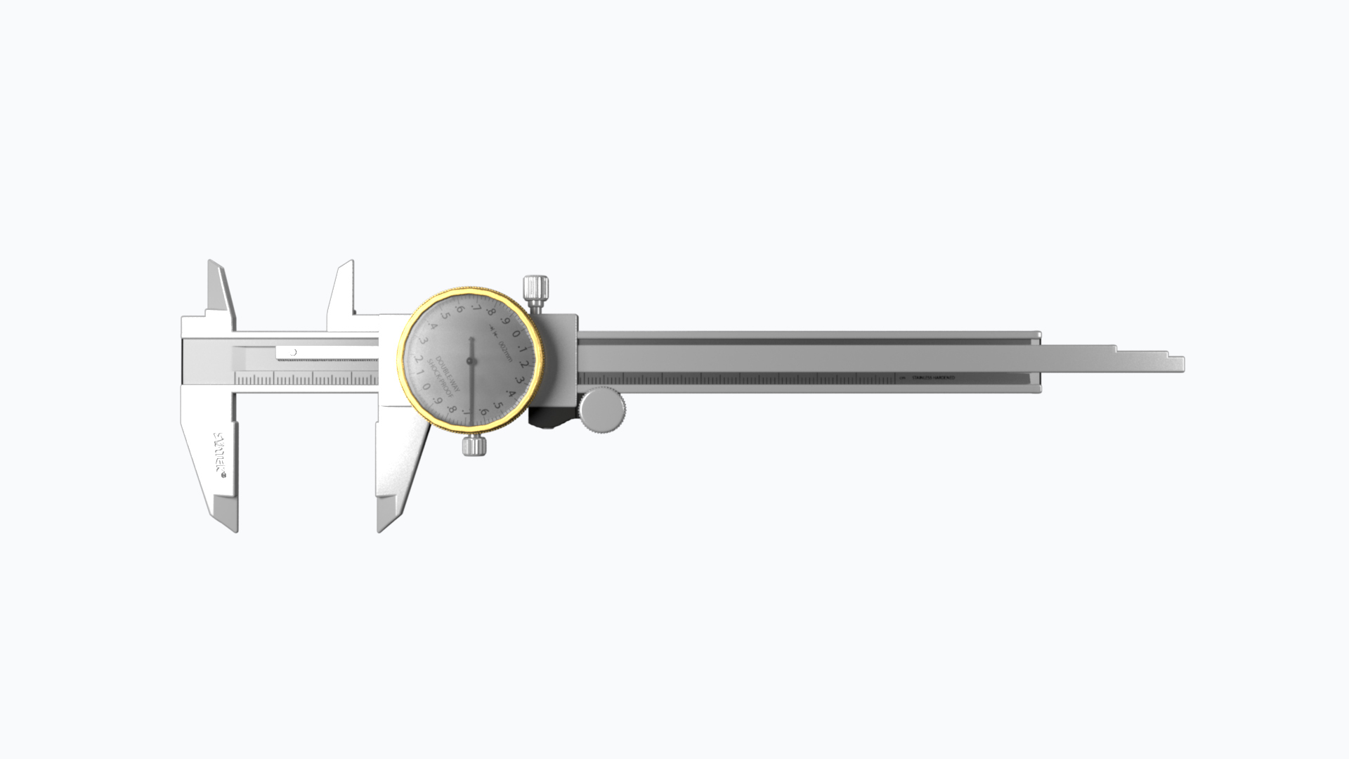 3D Metallic Dial Caliper - TurboSquid 1491778
