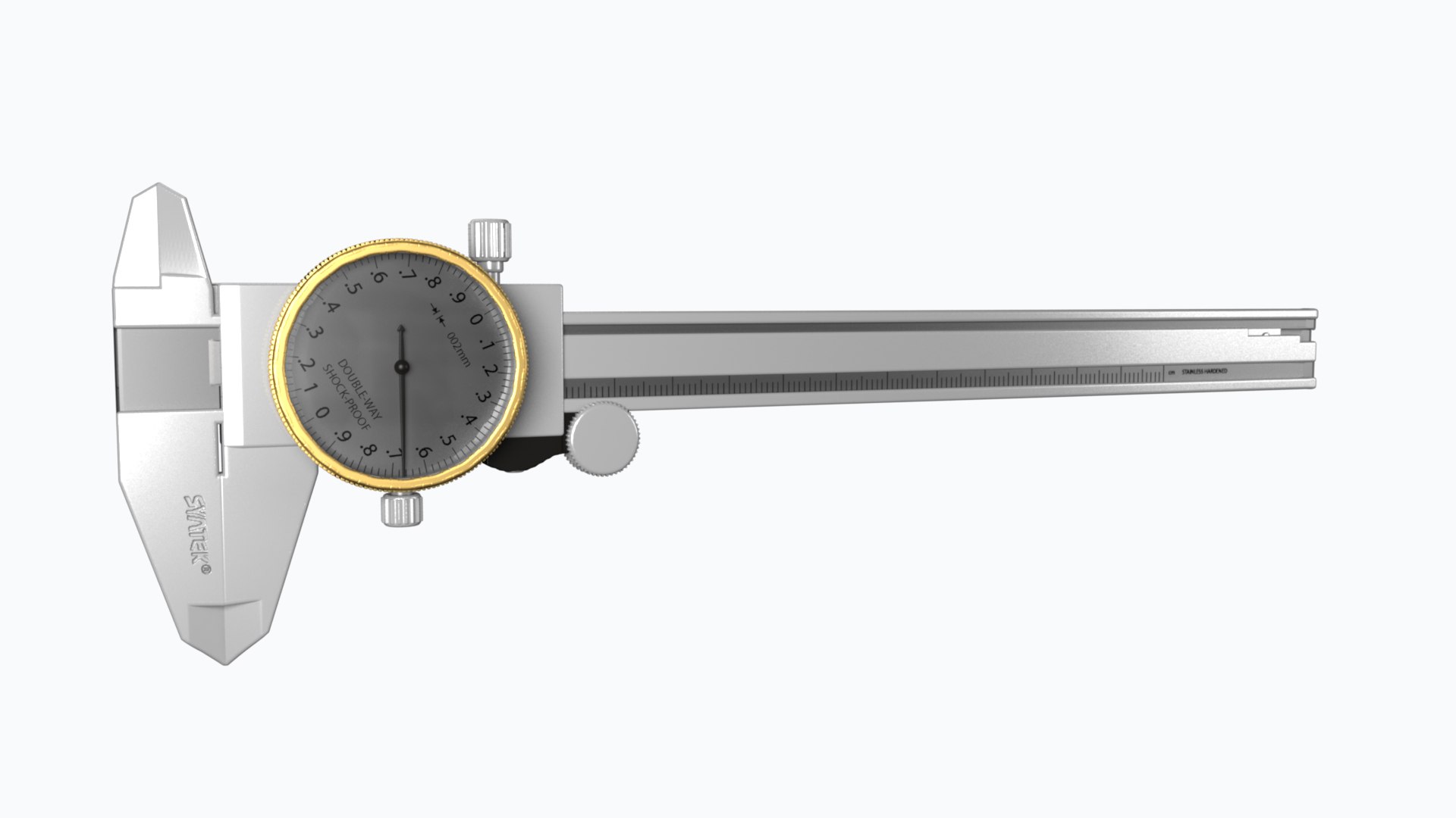 3D Metallic Dial Caliper - TurboSquid 1491778
