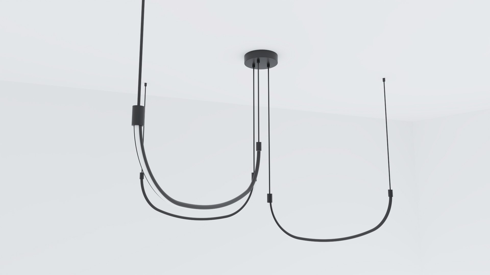 Talis 3 Light LED Unique Statement Pendant 3D Model - TurboSquid 2264423