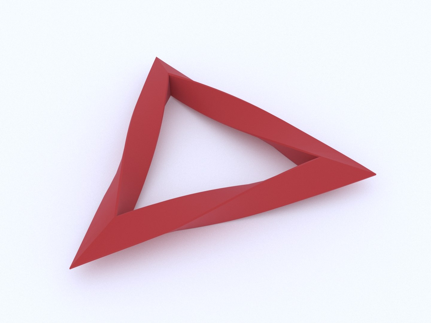 Twisted Triangle Model - TurboSquid 1670690
