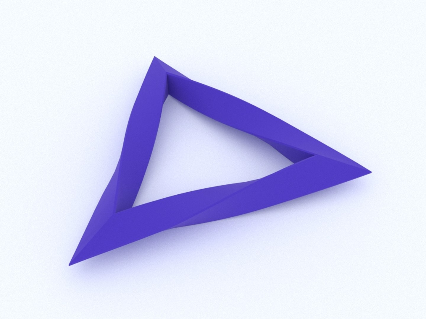 Twisted Triangle Model - TurboSquid 1670690