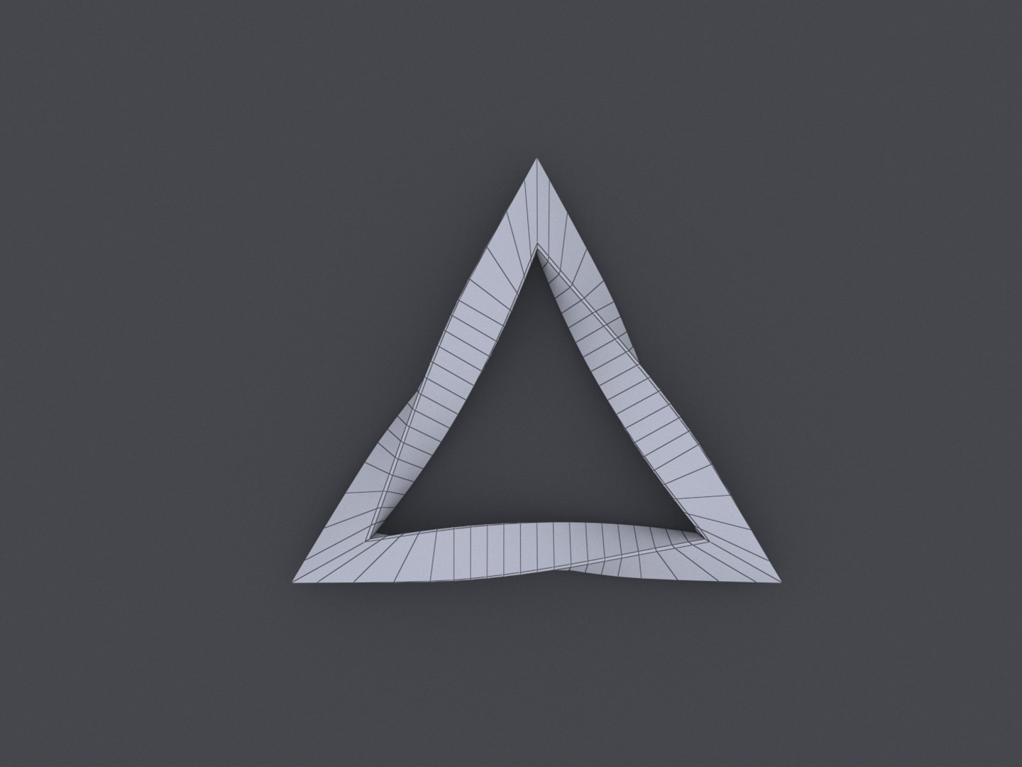 Twisted Triangle Model - TurboSquid 1670690