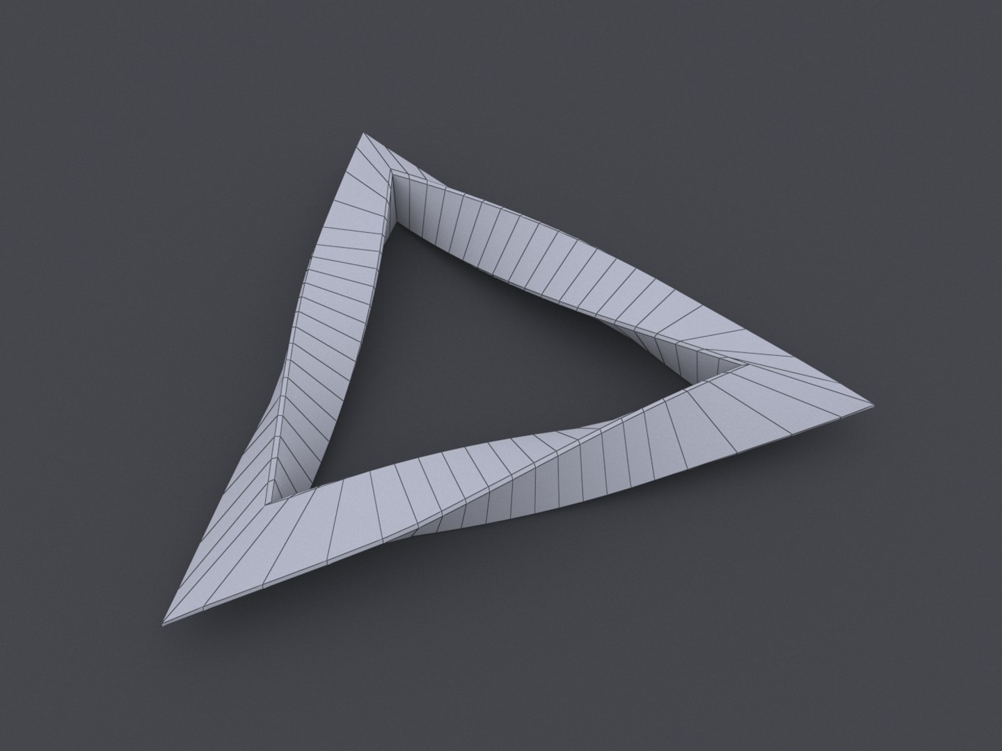 Twisted Triangle Model - TurboSquid 1670690