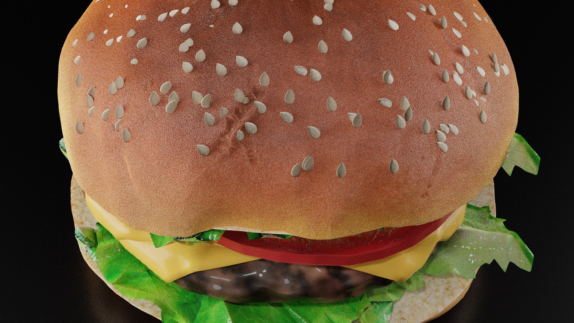 Cheese Burger Model - TurboSquid 1866096