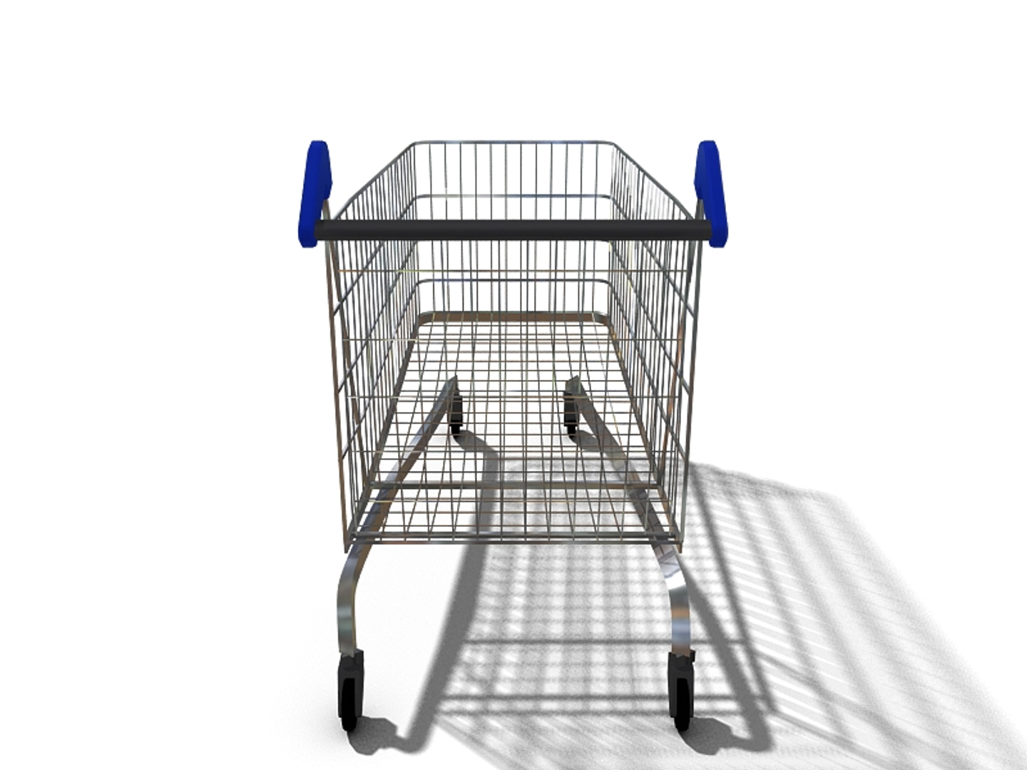 Free Shopping Trolley 3d Model