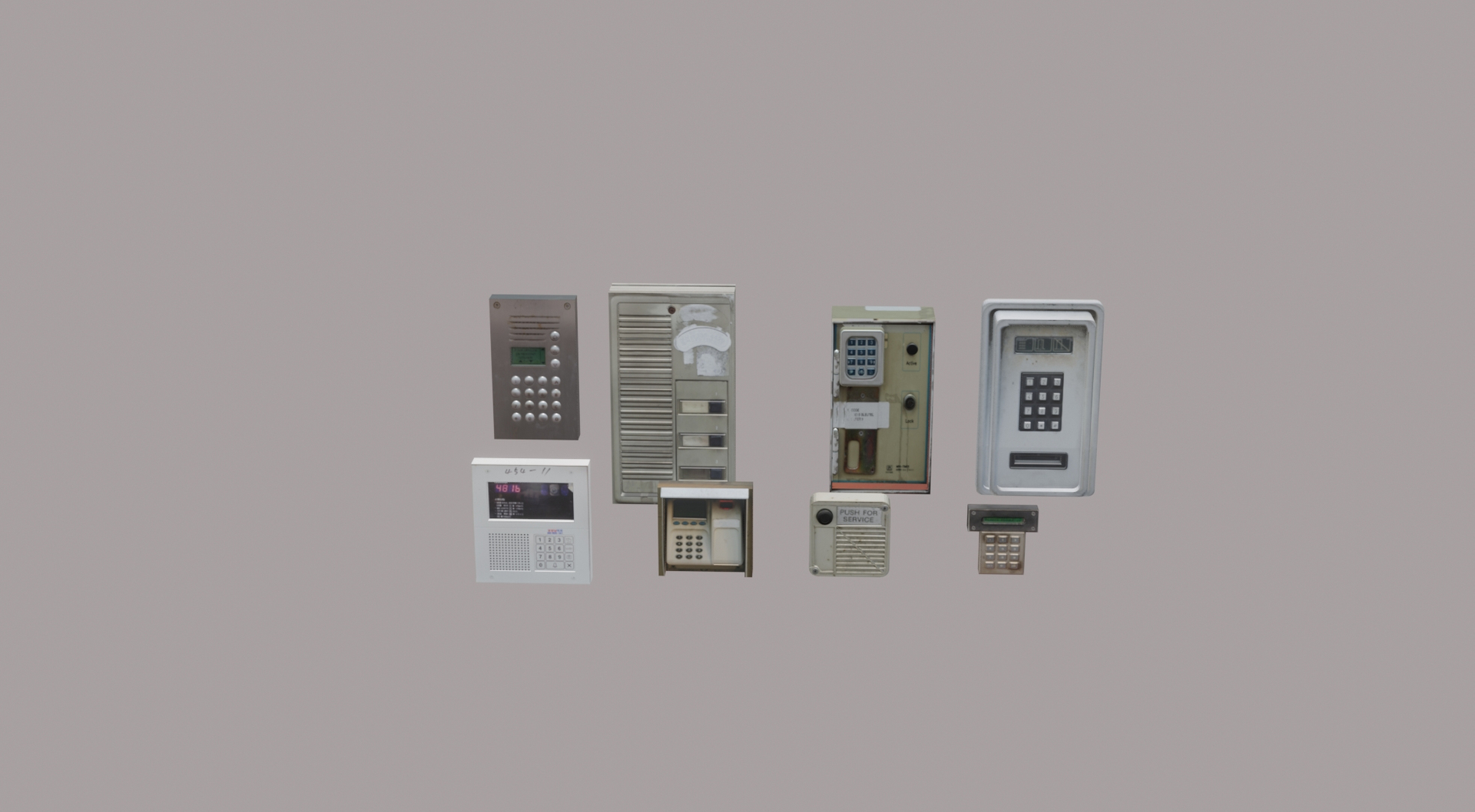 Door Bell Intercom Pack 3D Model - TurboSquid 1711850