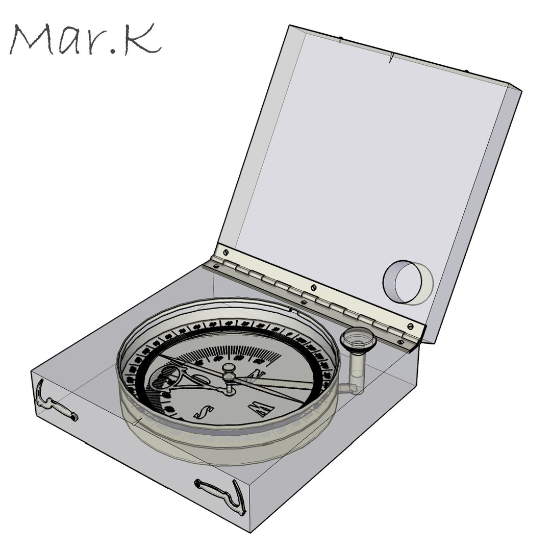3d model compass clinometer