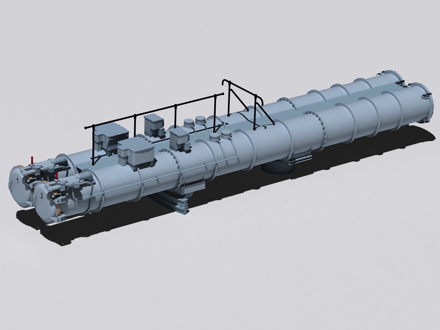 3d Dta-53 Torpedo Tube