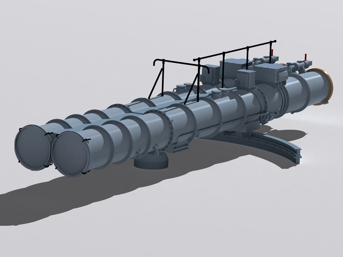 3d Dta-53 Torpedo Tube