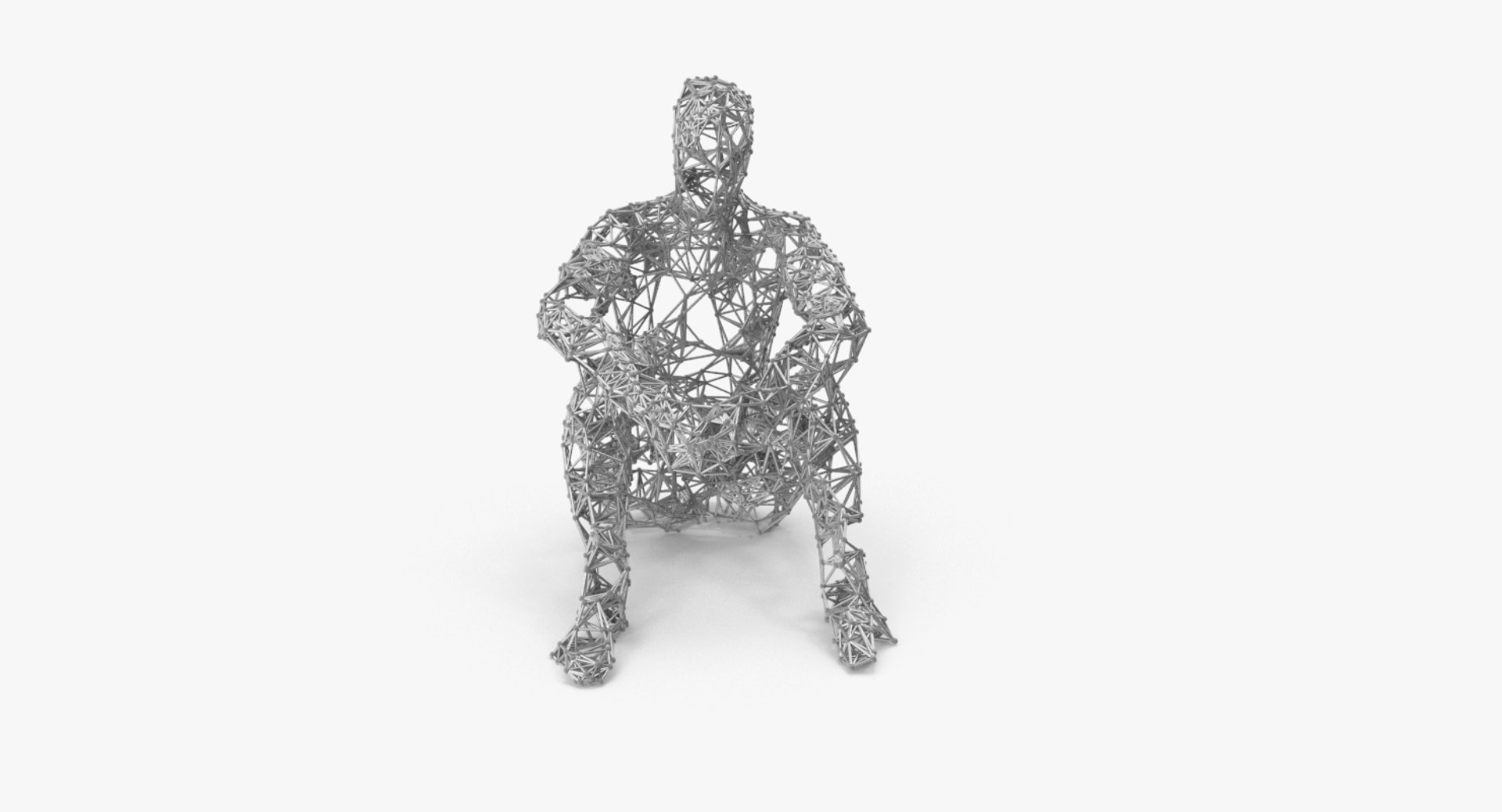 3D Model Human Pose Abstract Sitting - TurboSquid 1301863