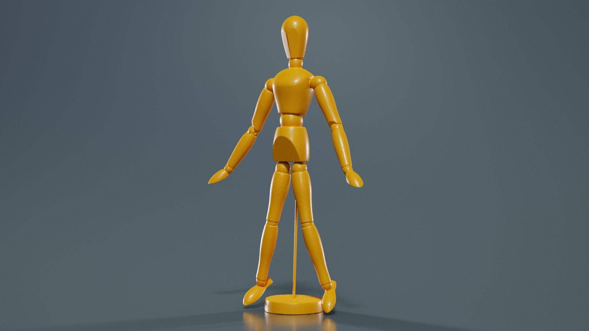3D Wooden Mannequin Pose 01 Remastered Model - TurboSquid 2363574