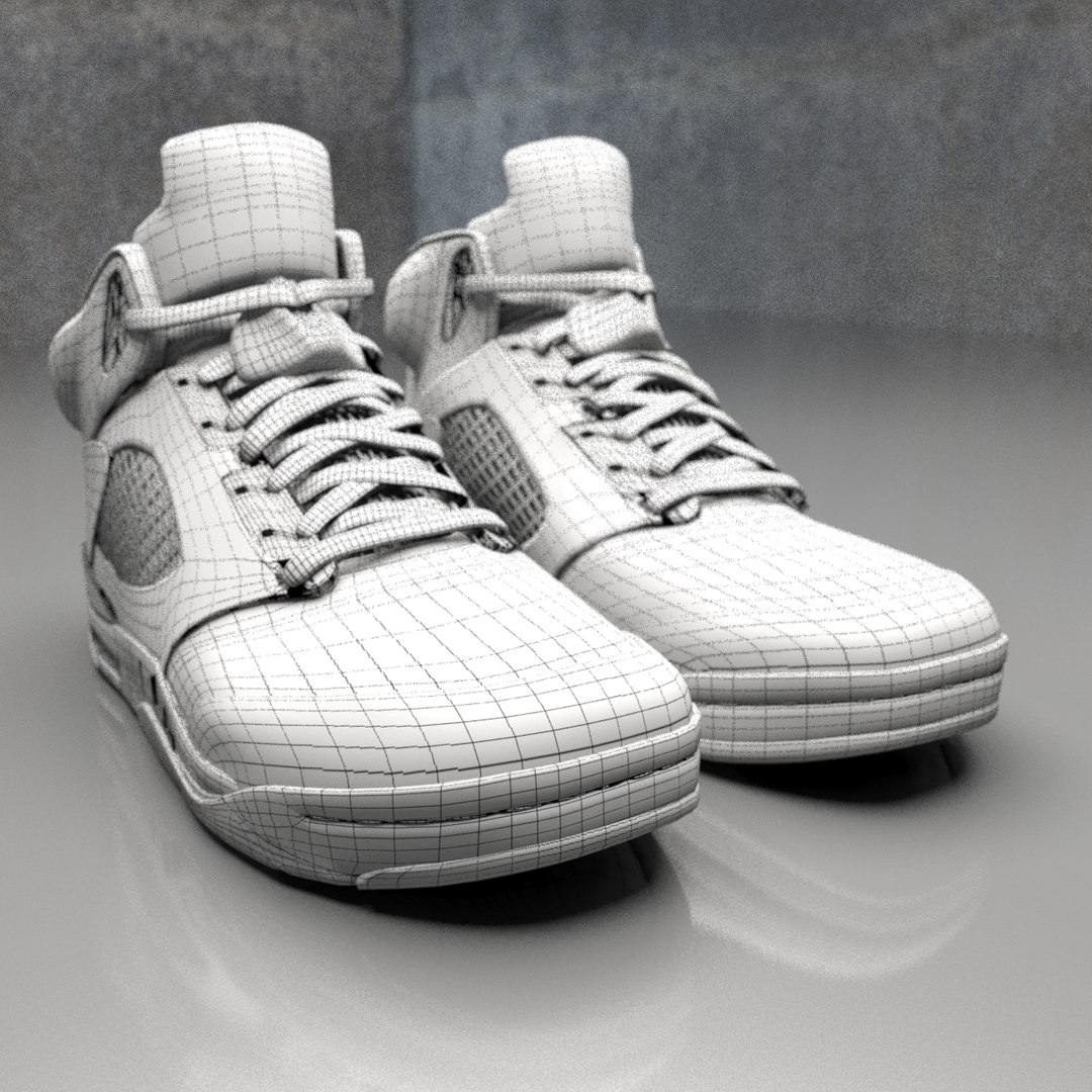 3D Air Jordan 5 - TurboSquid 1448572