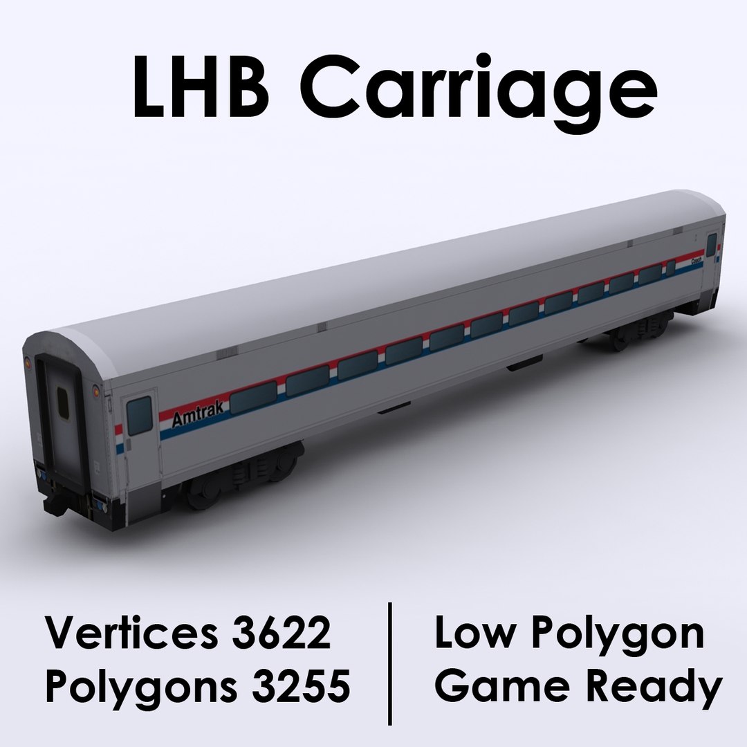 LHB Railway Coach 3D Model - TurboSquid 1826800