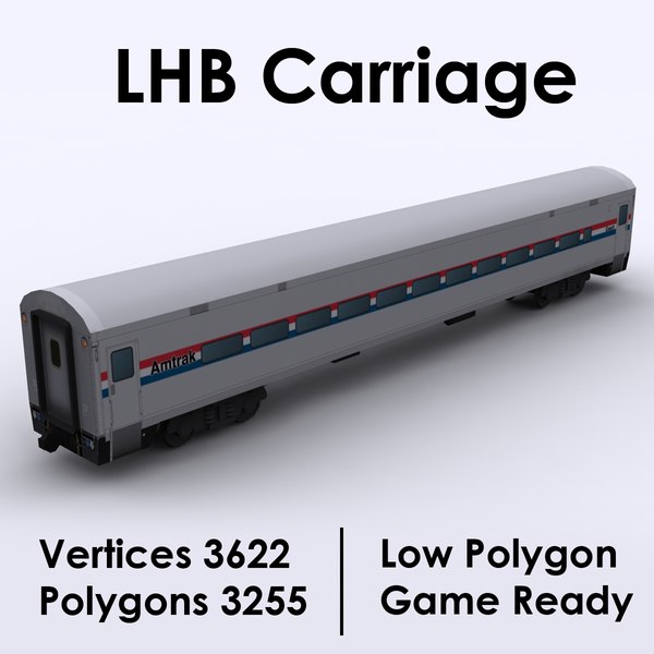 LHB Railway Coach 3D model - TurboSquid 1826800