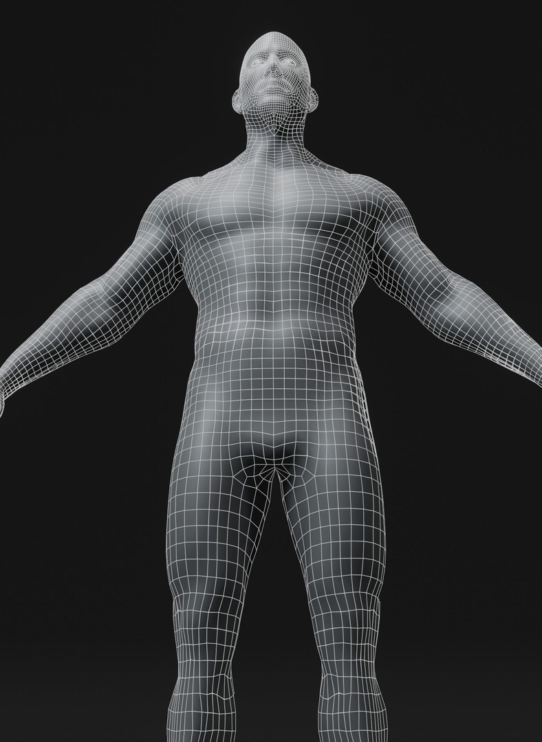 3D Base Mesh Male - TurboSquid 1674910