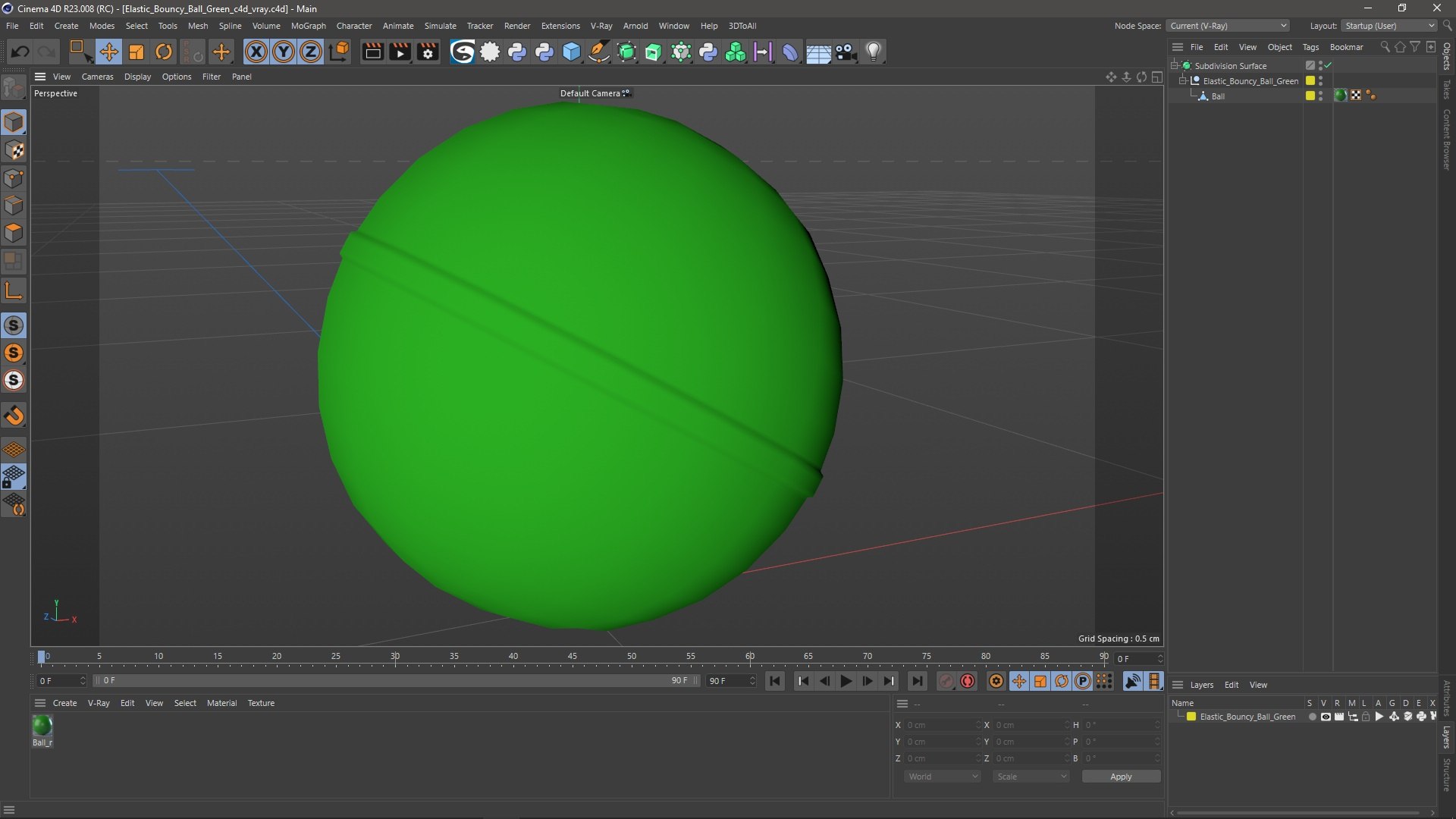 Elastic Bouncy Ball Green Model - TurboSquid 2286822