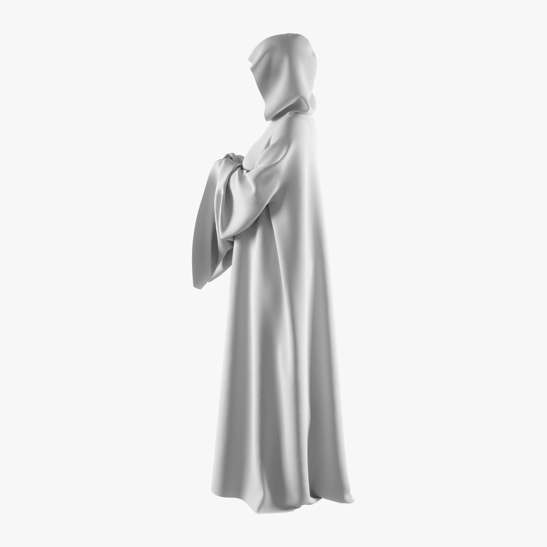 Cloak Female Model - TurboSquid 1793057