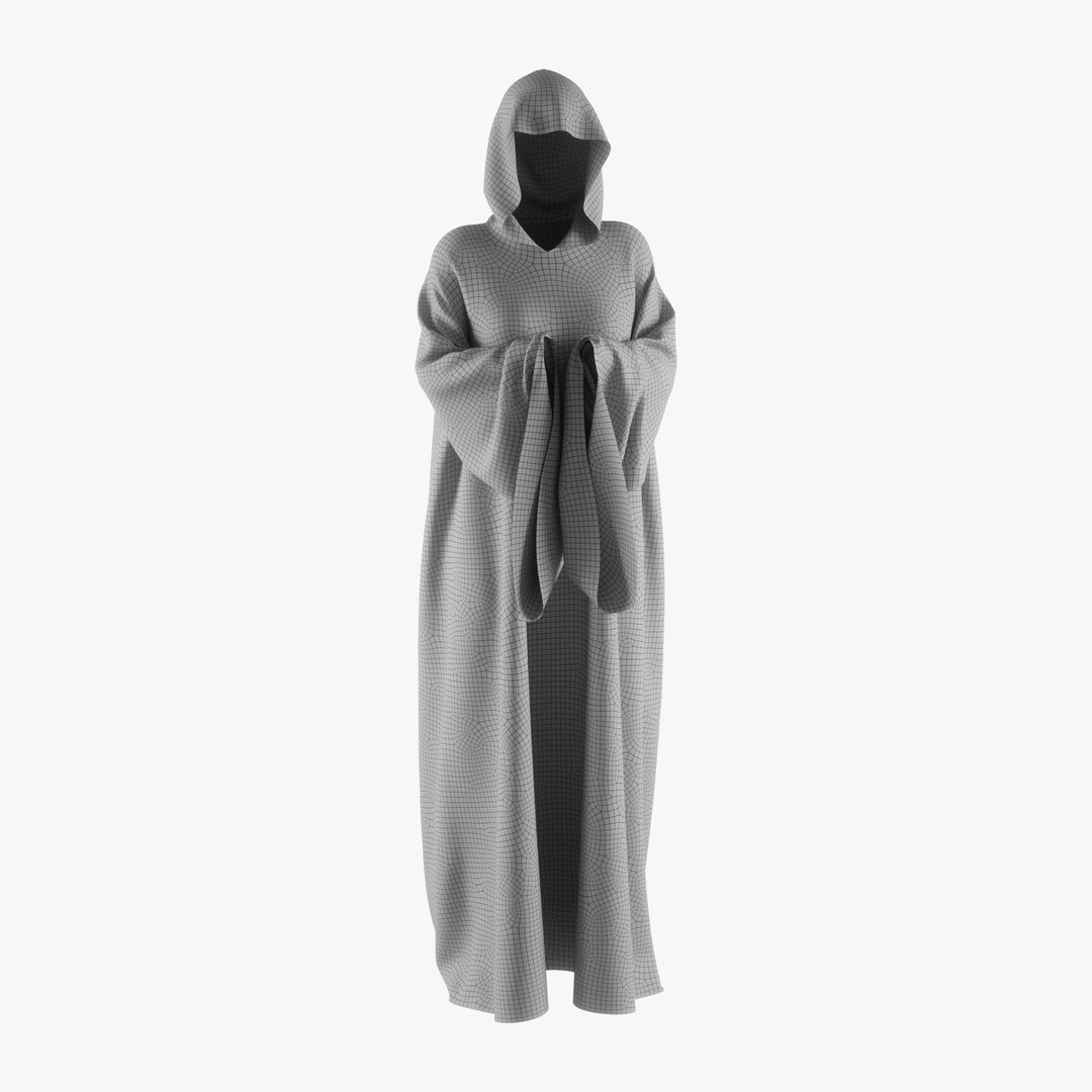 Cloak Female Model - TurboSquid 1793057