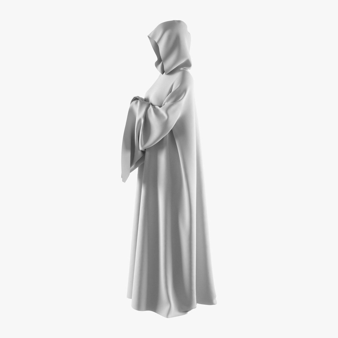 Cloak Female Model - TurboSquid 1793057