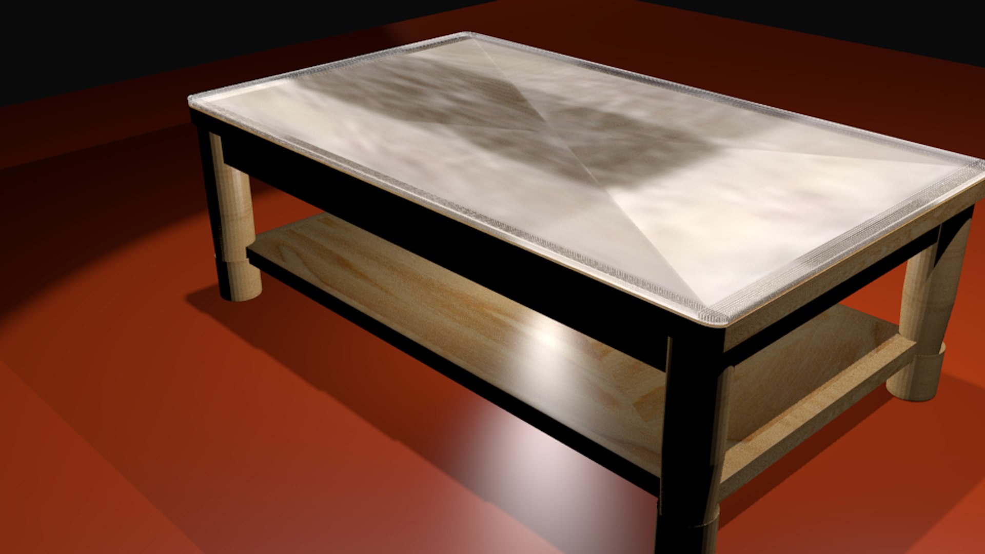 Glass Table 3D Model - TurboSquid 1344220