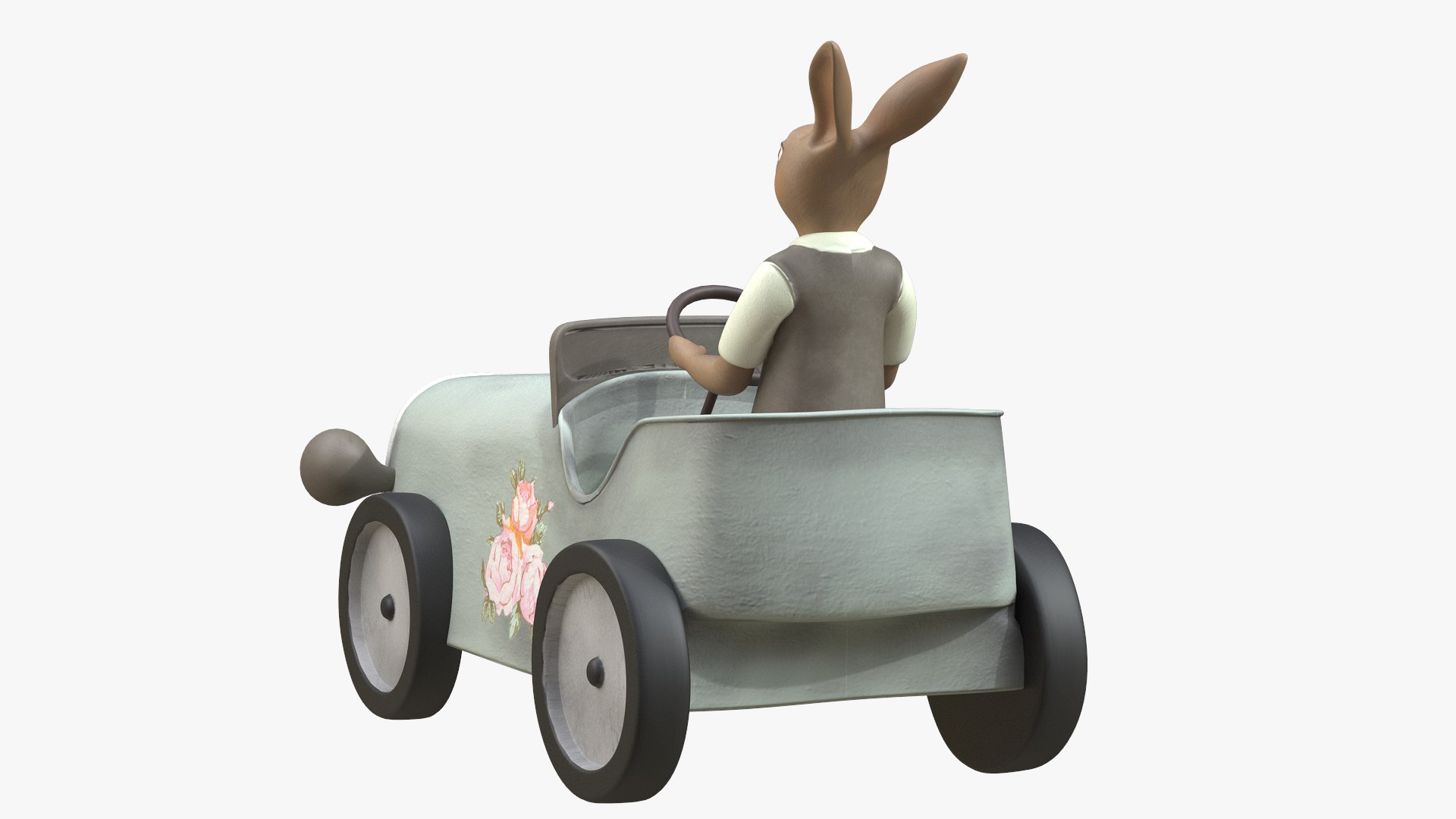 Rabbit on Car model - TurboSquid 1916681