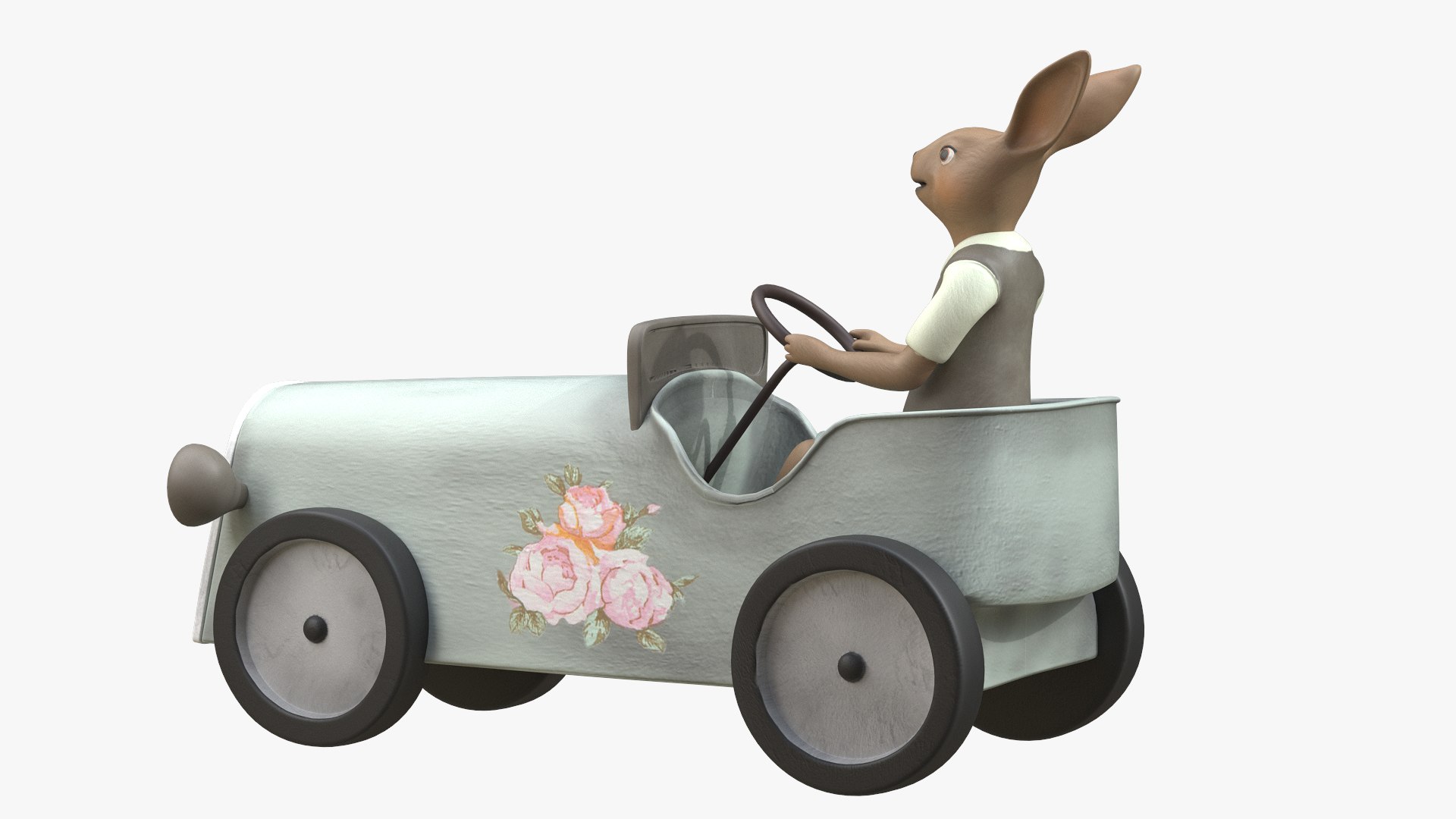Rabbit on Car model - TurboSquid 1916681
