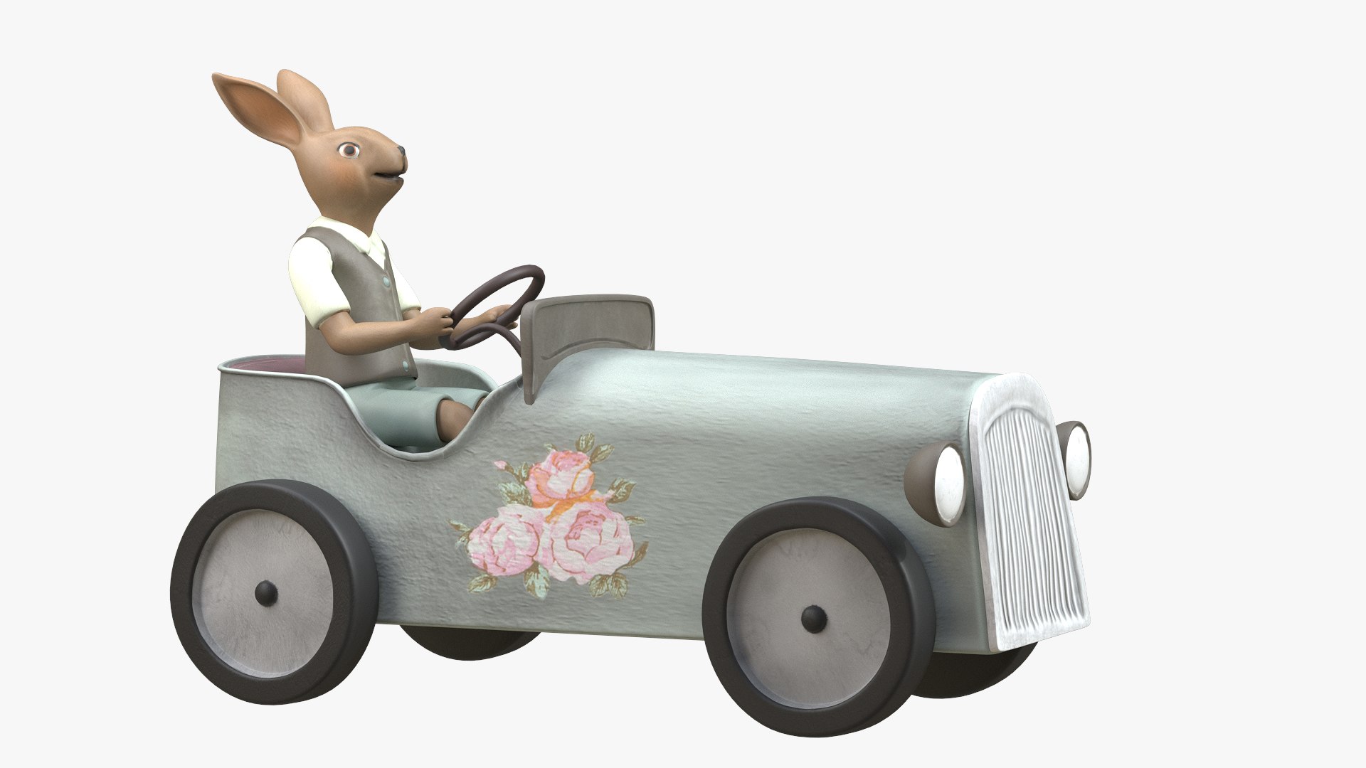 Rabbit on Car model - TurboSquid 1916681