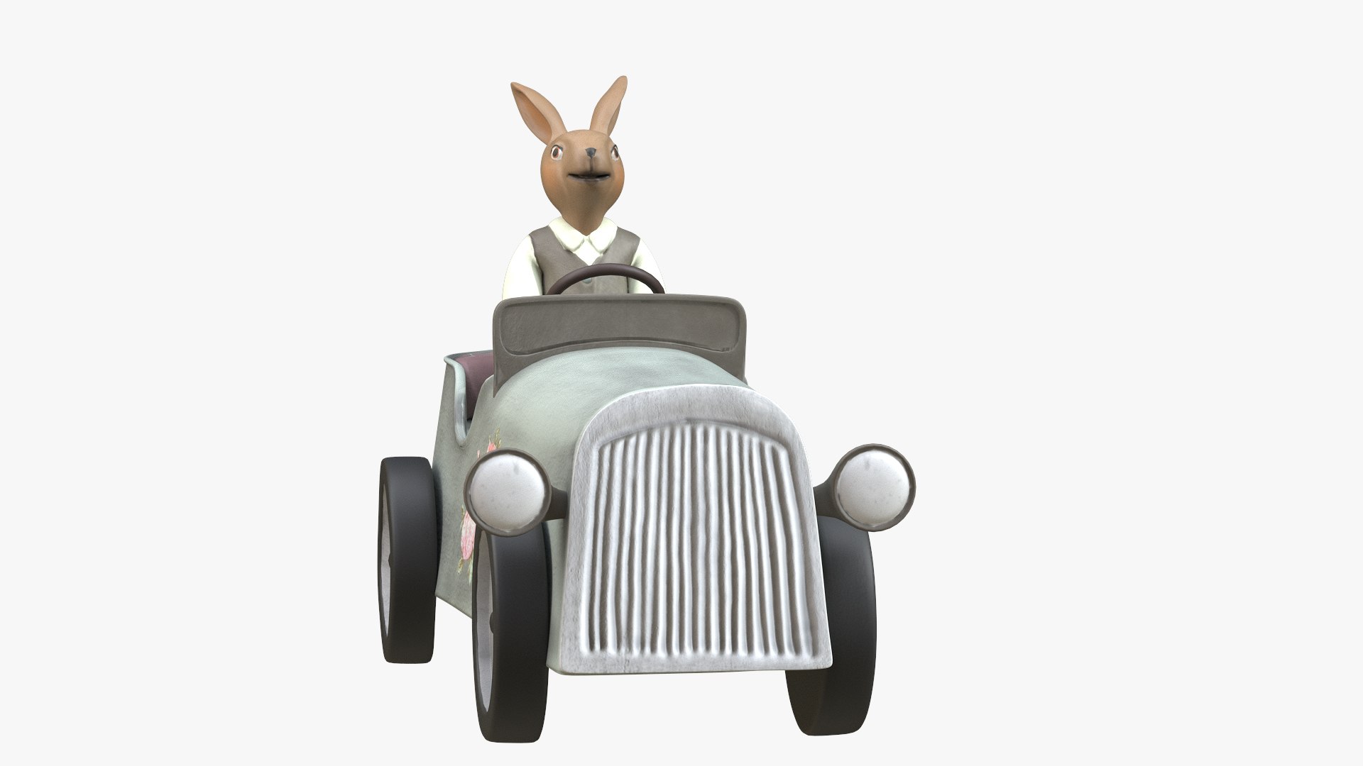Rabbit on Car model - TurboSquid 1916681