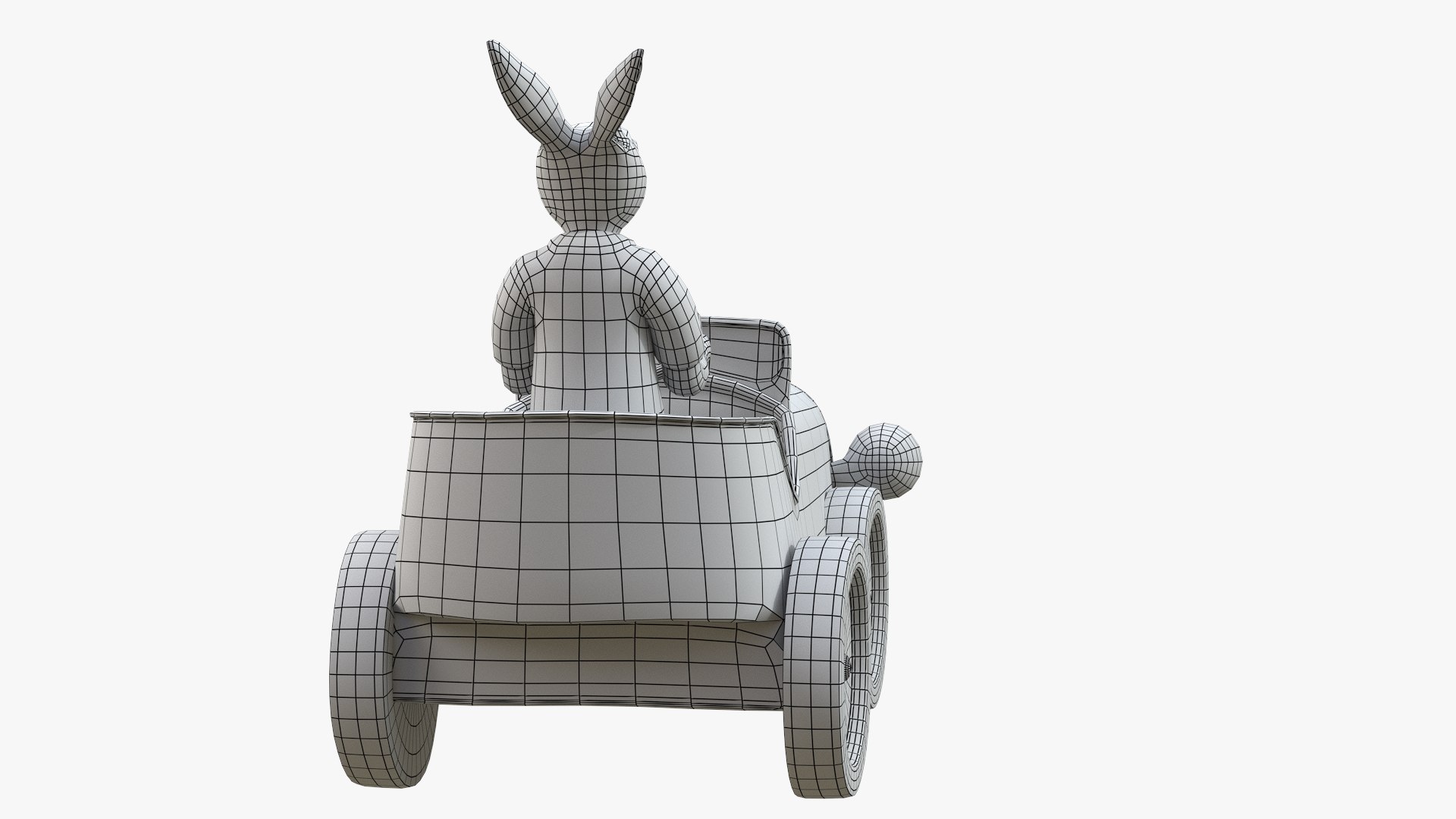 Rabbit on Car model - TurboSquid 1916681