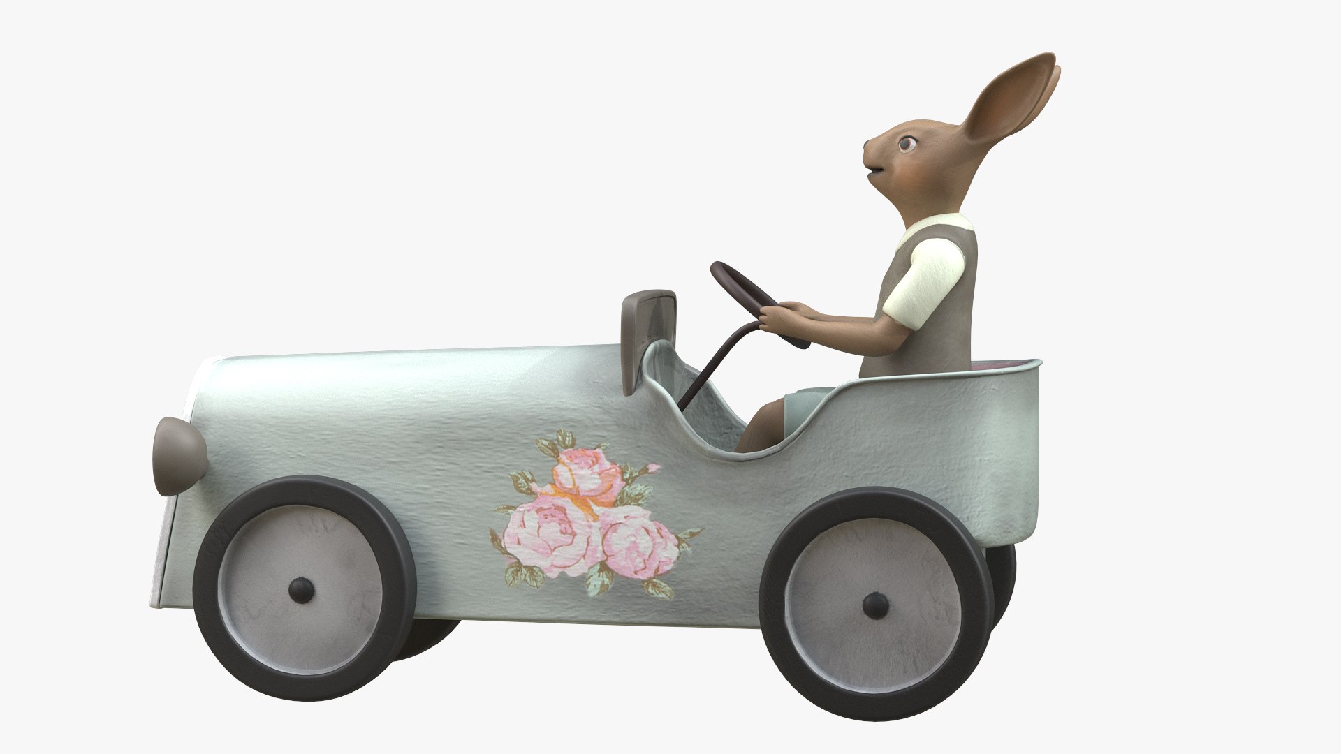 Rabbit on Car model - TurboSquid 1916681