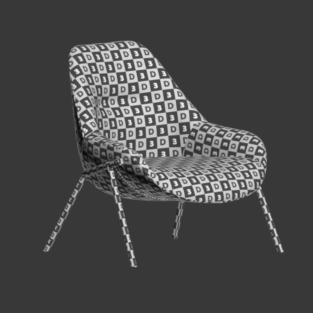 3D Iron Frame Armchair Model - TurboSquid 1551471