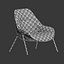 3D iron frame armchair model - TurboSquid 1551471