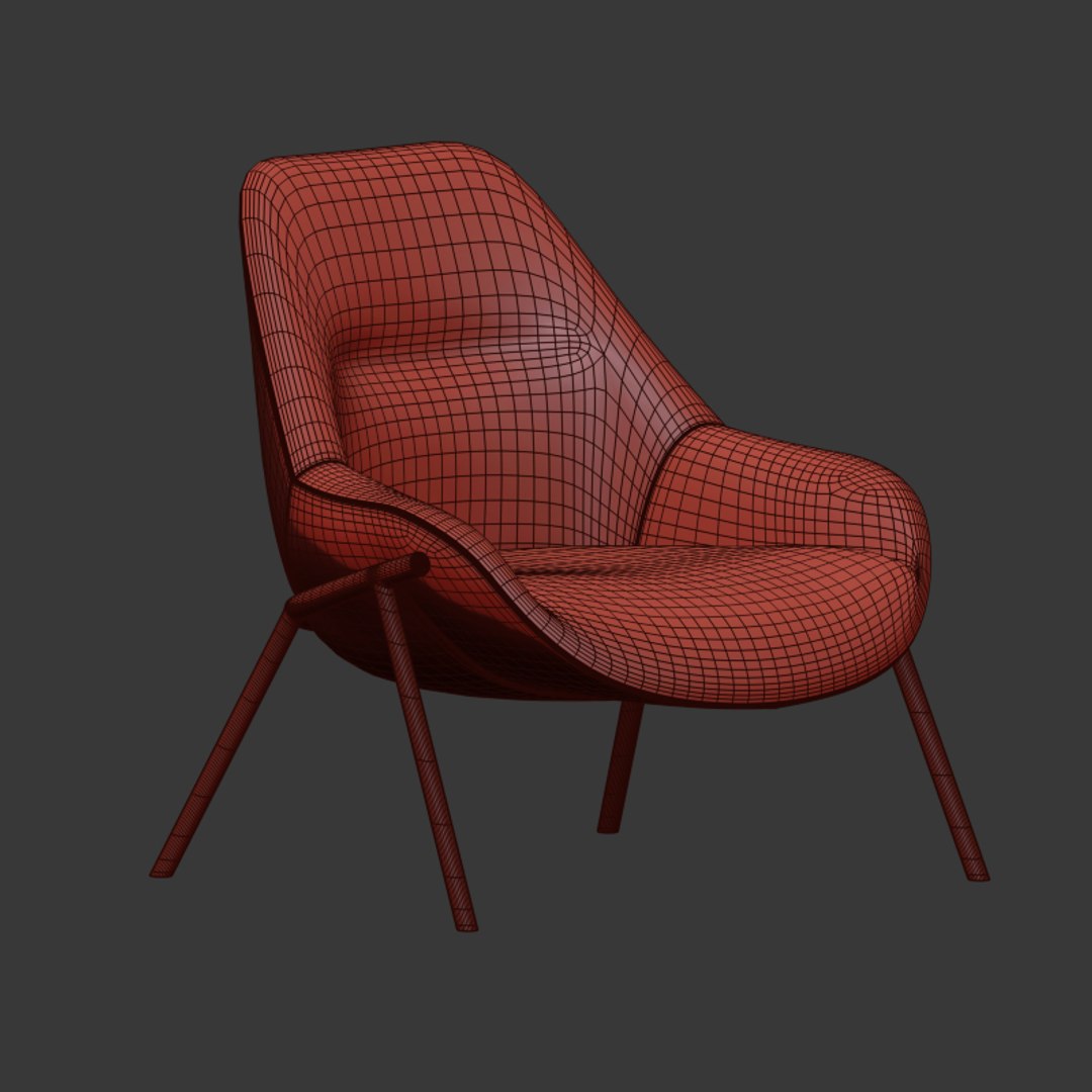 3D Iron Frame Armchair Model - TurboSquid 1551471