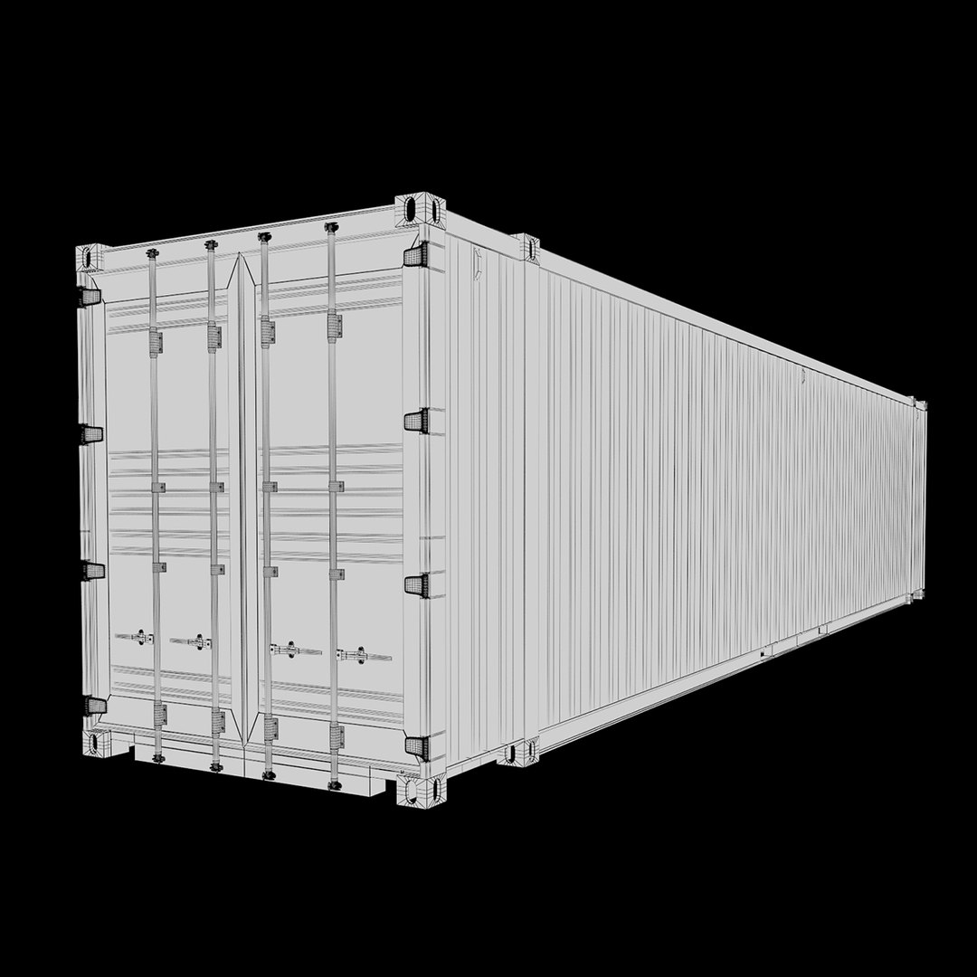 3D 45 Feet Pil Shipping Container Model - TurboSquid 1268266