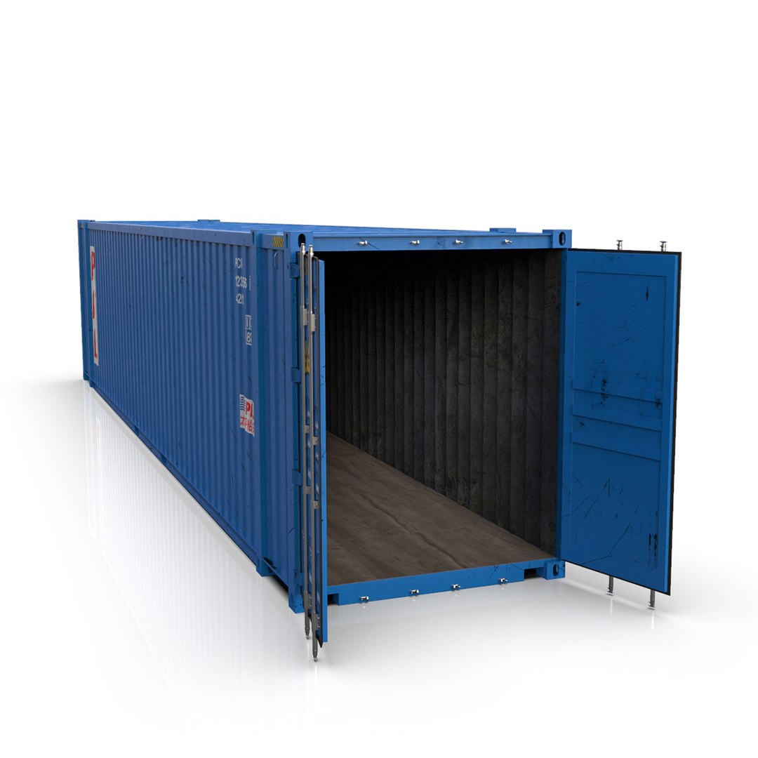 3D 45 Feet Pil Shipping Container Model - TurboSquid 1268266